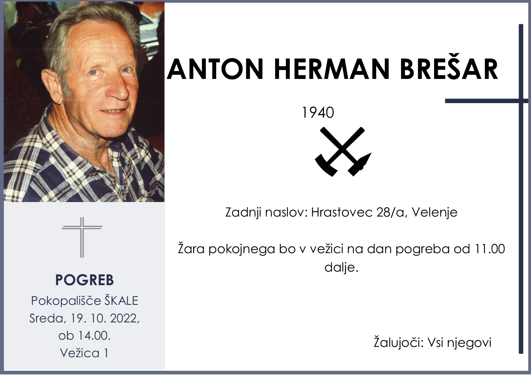 ANTON HERMAN BREŠAR, 19. 10. 2022 Škale