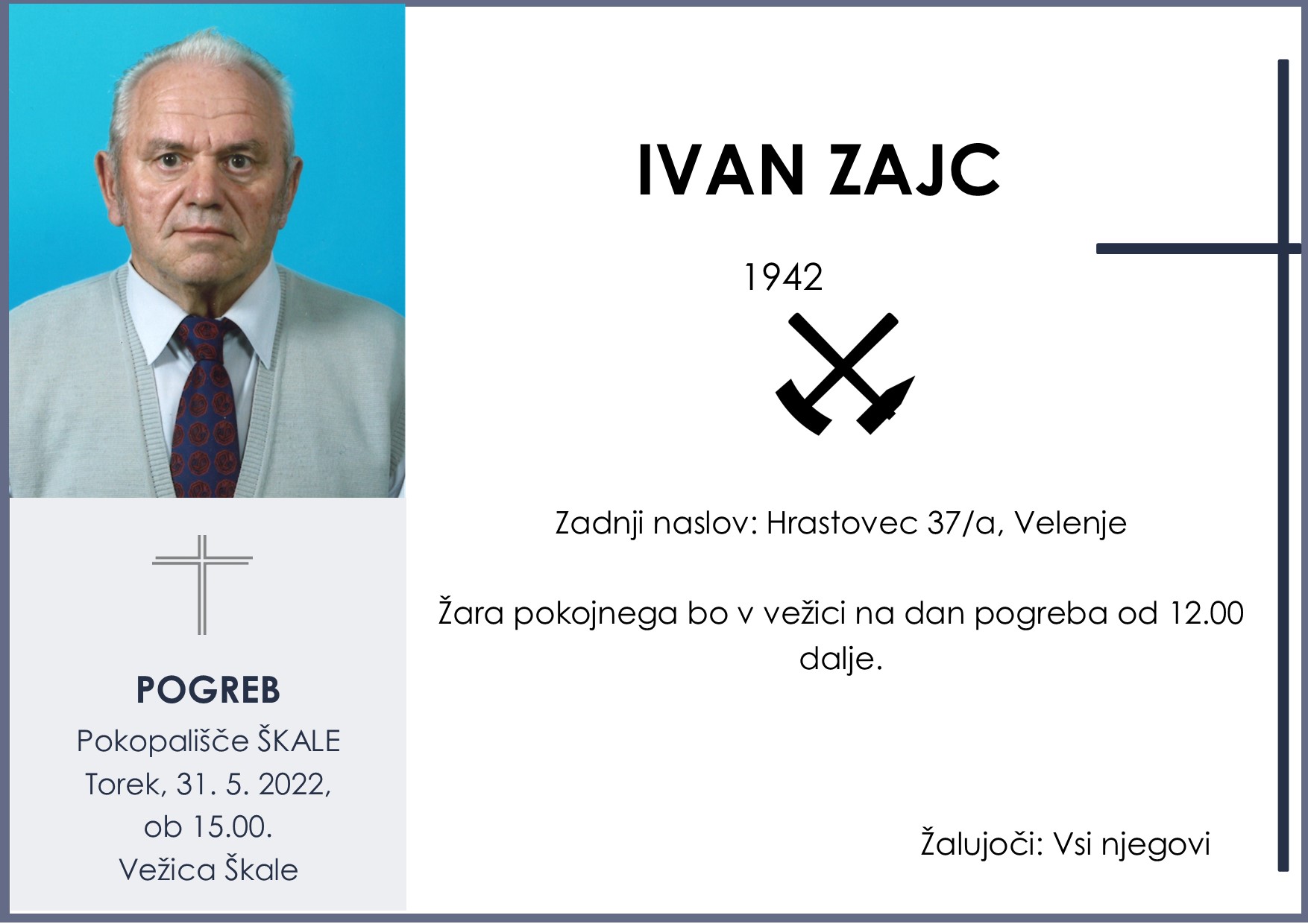 IVAN ZAJC, 31. 5. 2022 Škale