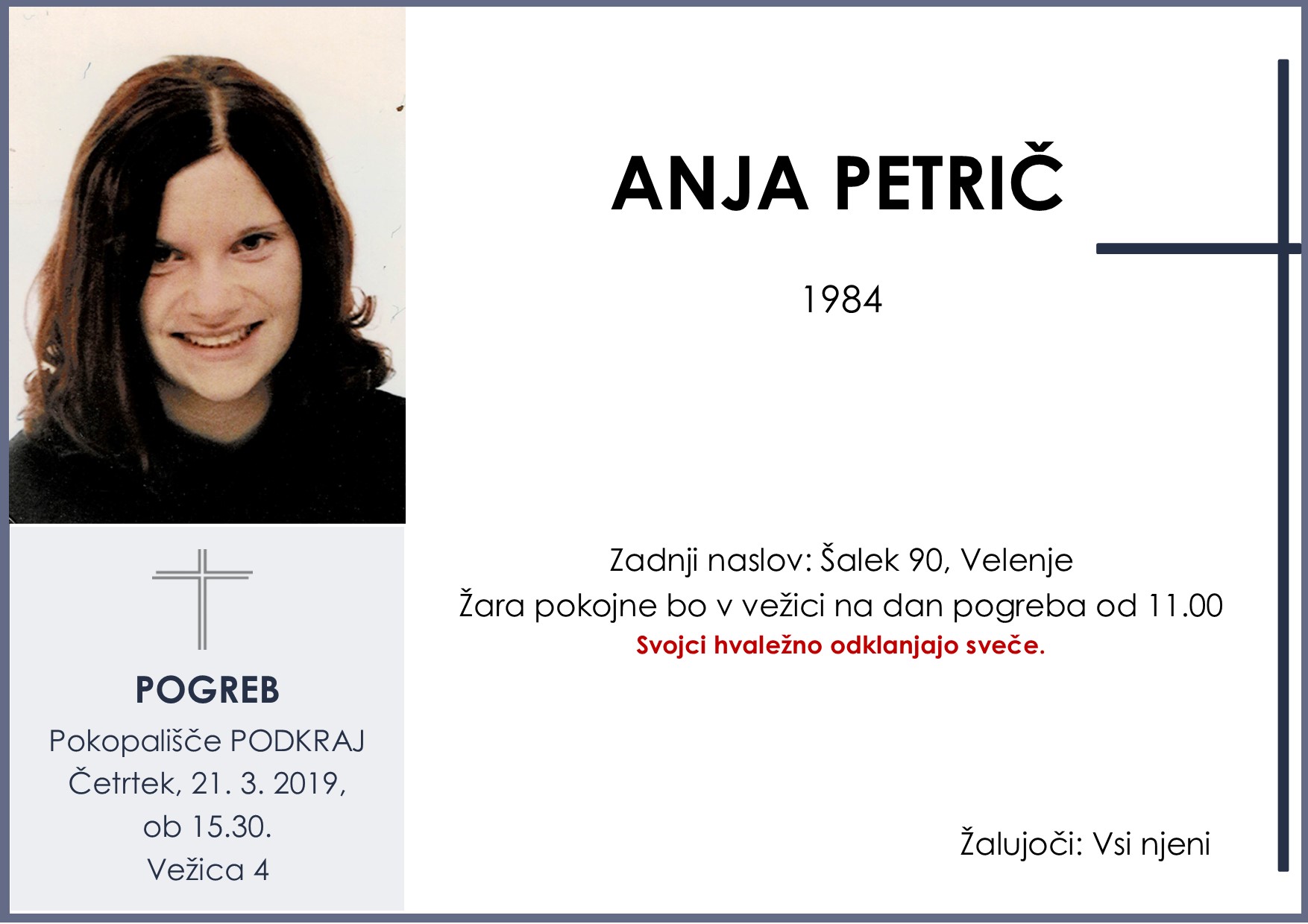 ANJA PETRIČ, Podkraj, 21. 3. 2019
